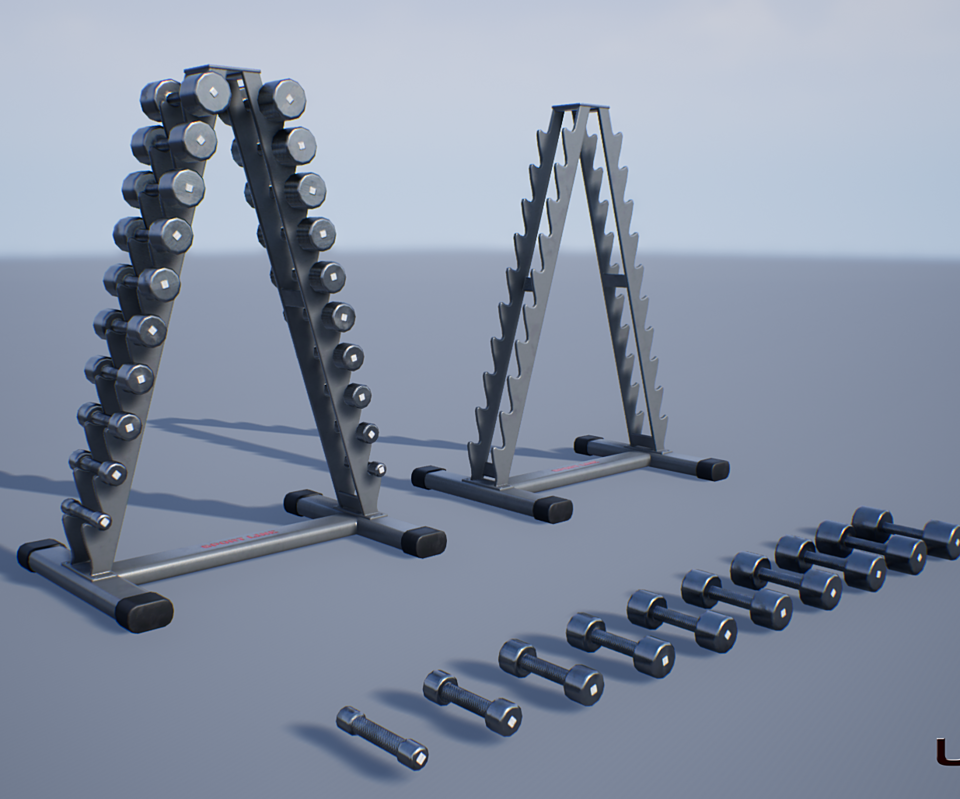 Chrome Dumbbell Rack