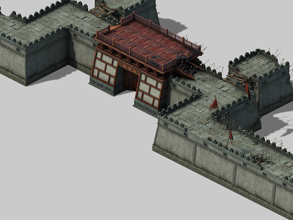 War - broken city gate