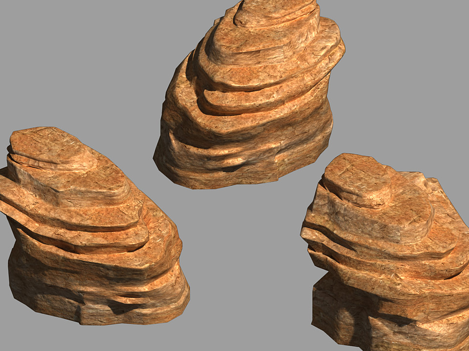 Desert - Mountain - Wind Stone 02