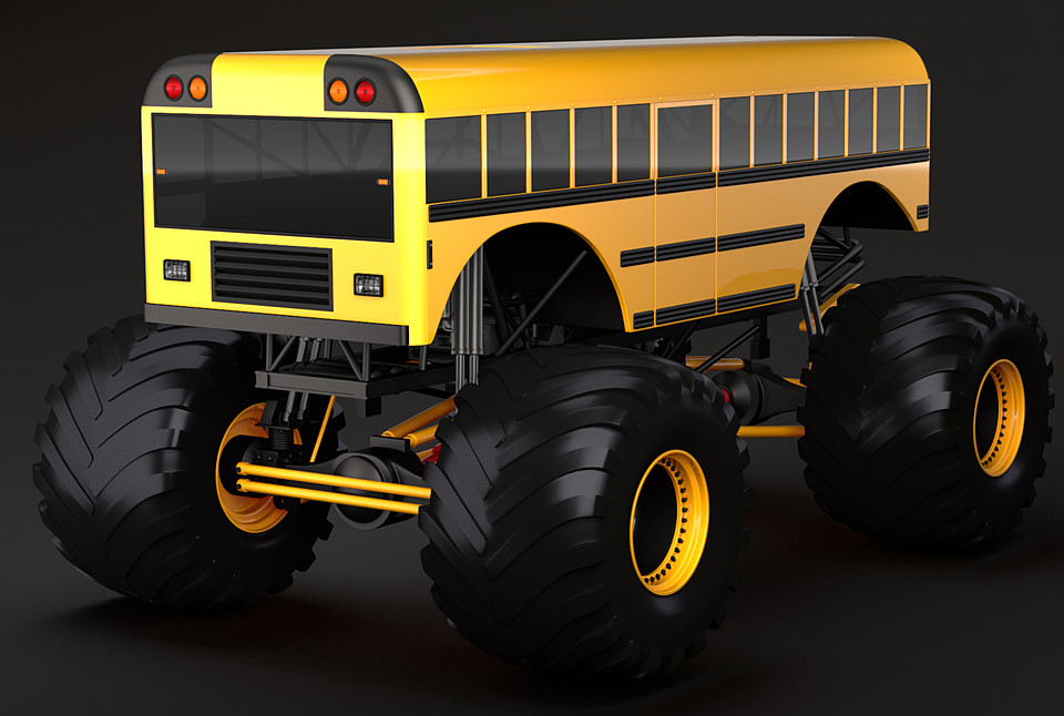 Monster Truck School Bus