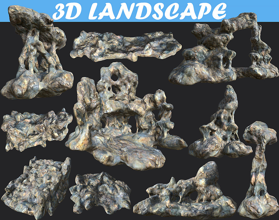 Cave Smooth Rock Modular Pack