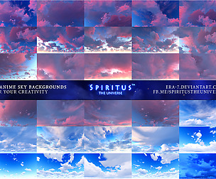 ANIME SKY BACKGROUND HDRI texture
