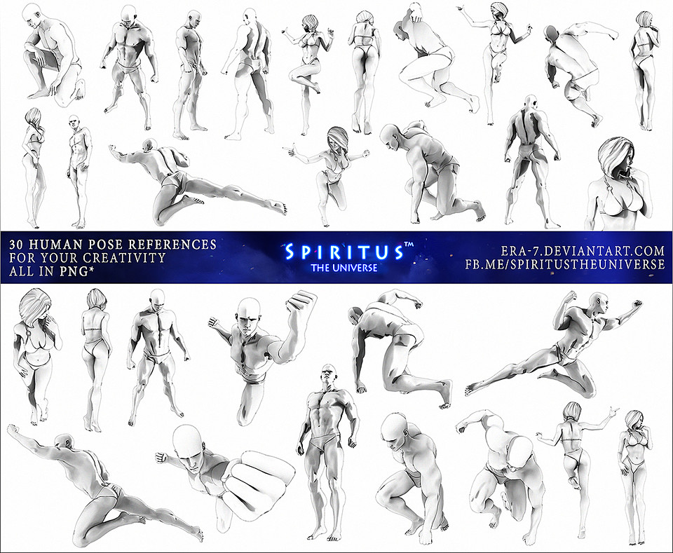 30 FREE HUMAN POSE REFERENCES - PACK 17