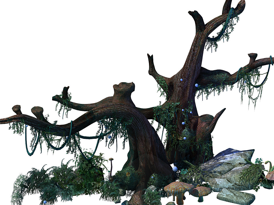 Crystal Marsh - river side trees 01