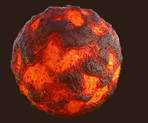 High-Quality PBR Lava Material