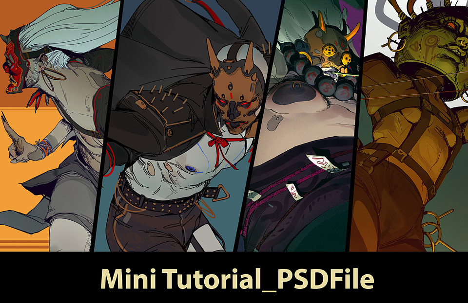 Mafia assassin bundle (Mini tutorial_PSD)