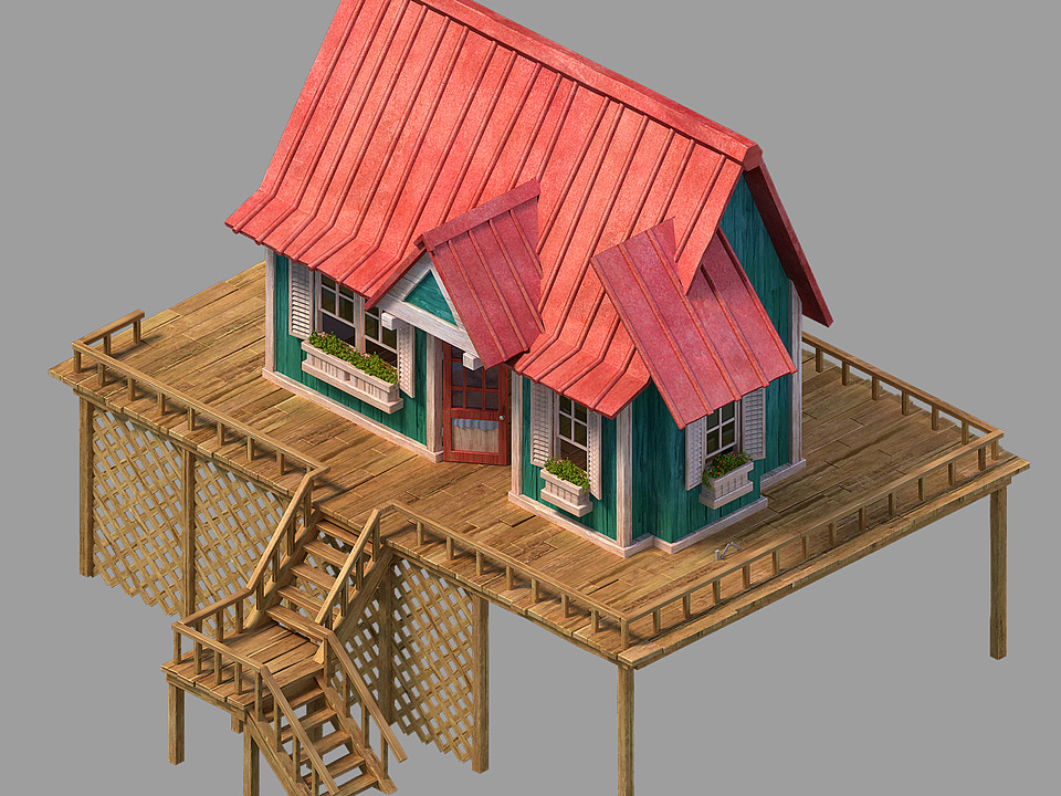 Wood Stitch House 03