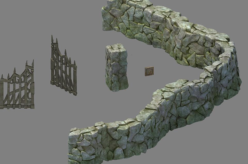 Newman Village Farm - Stone Wall 03