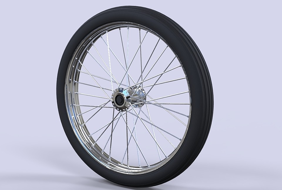 Front wire wheel from dragster