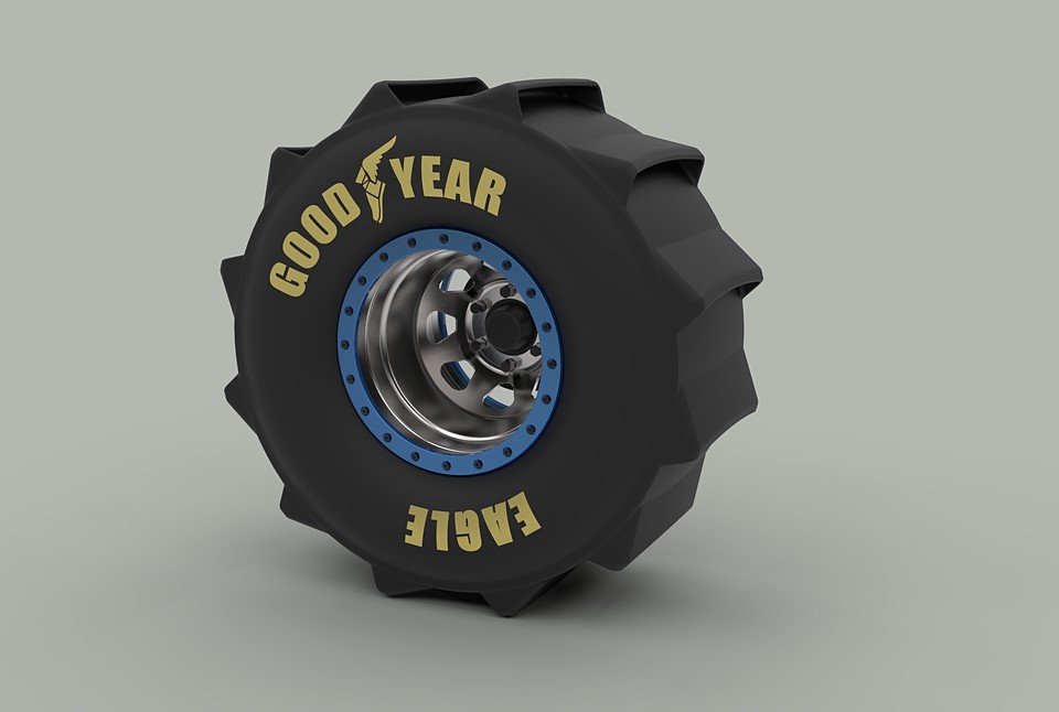 Wheel for mud drag racing