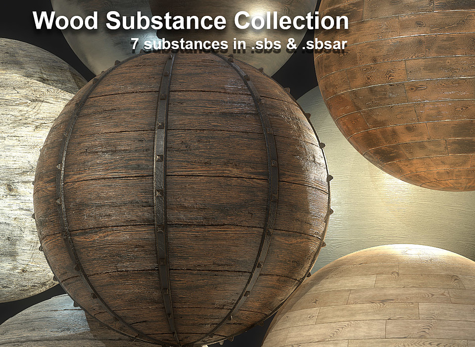 Wood Substance Collection .sbs .sbsar