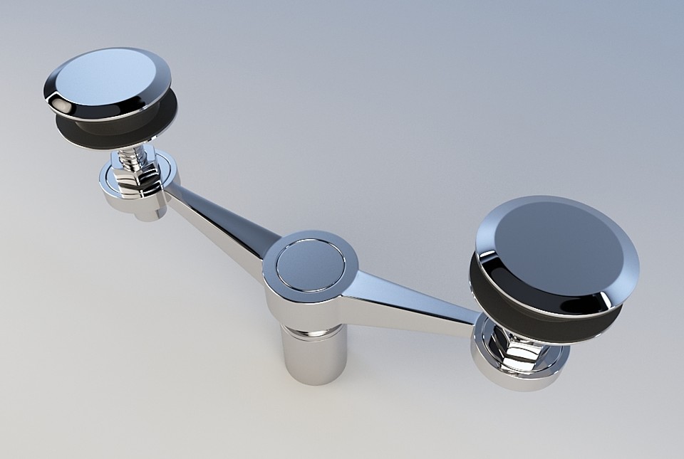 Sadev Spider Fitting 2 Arms - Glass Hardware