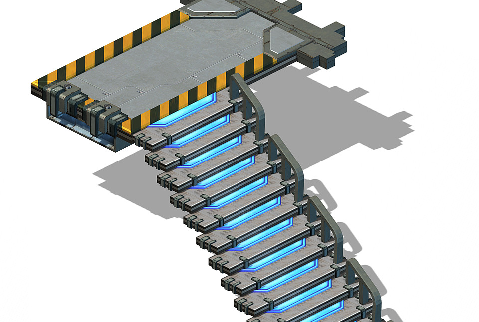 Spaceship Building - Stairs 10