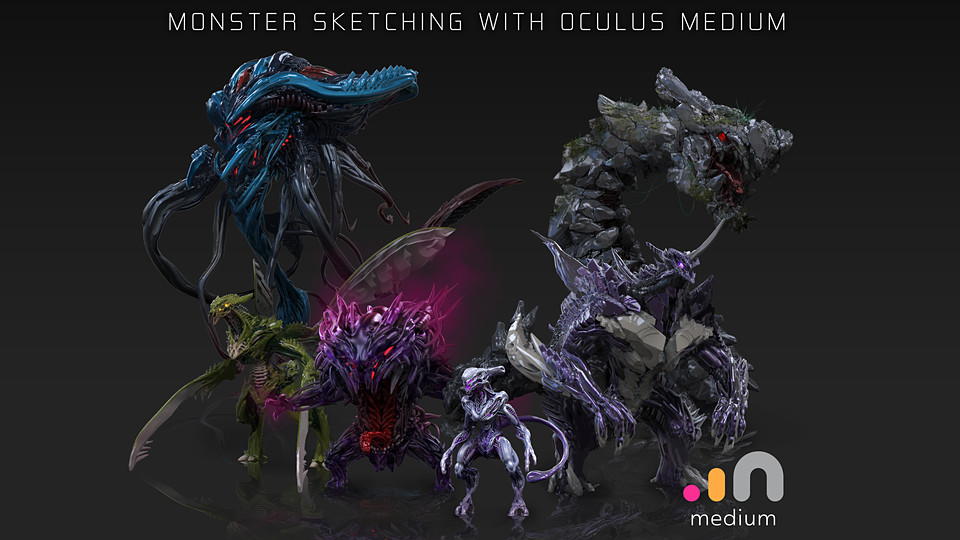 Monster Sketch Using Oculus Medium
