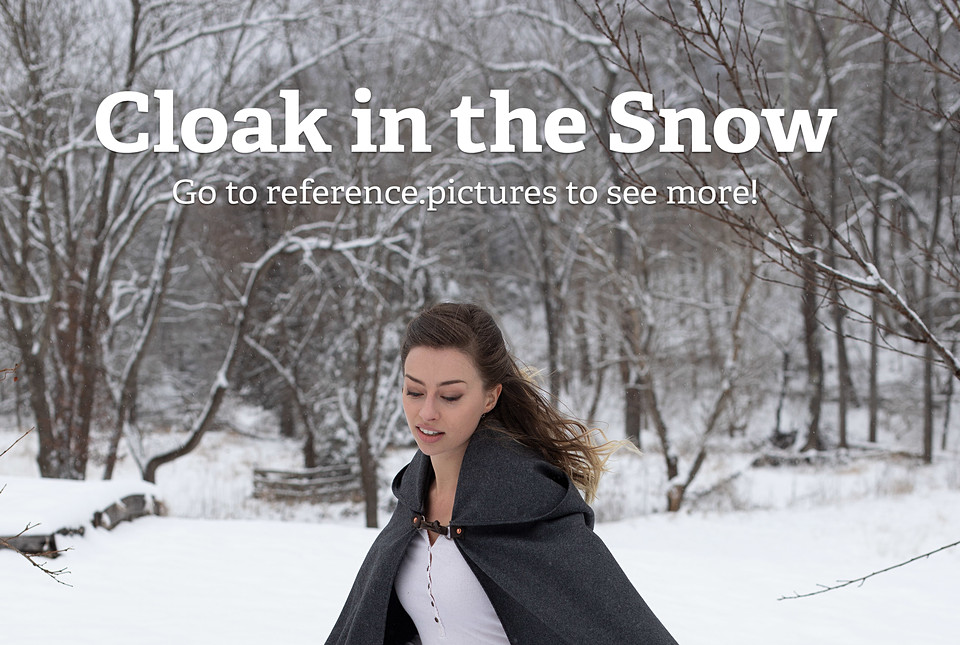 Cloak in the Snow - Reference Pictures for Artists