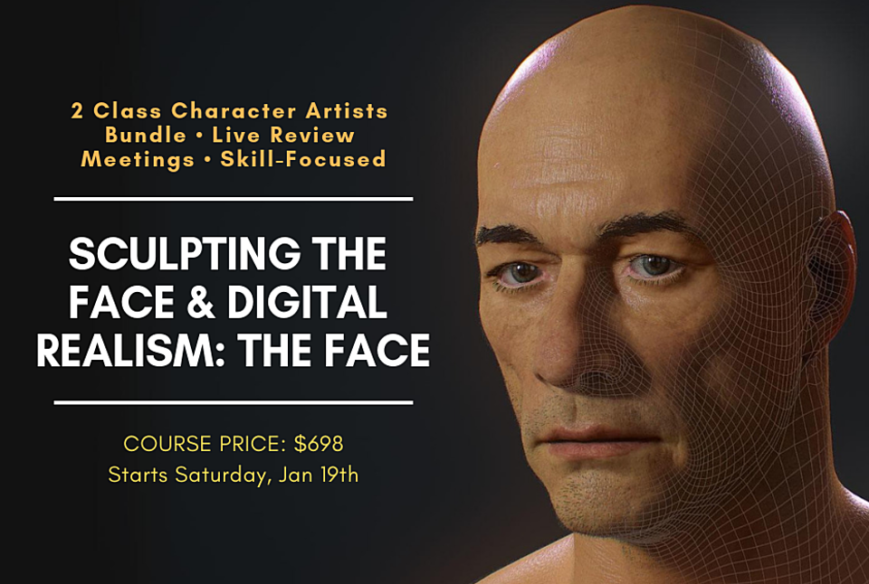 Sculpting the Face & Digital Realism: The Face