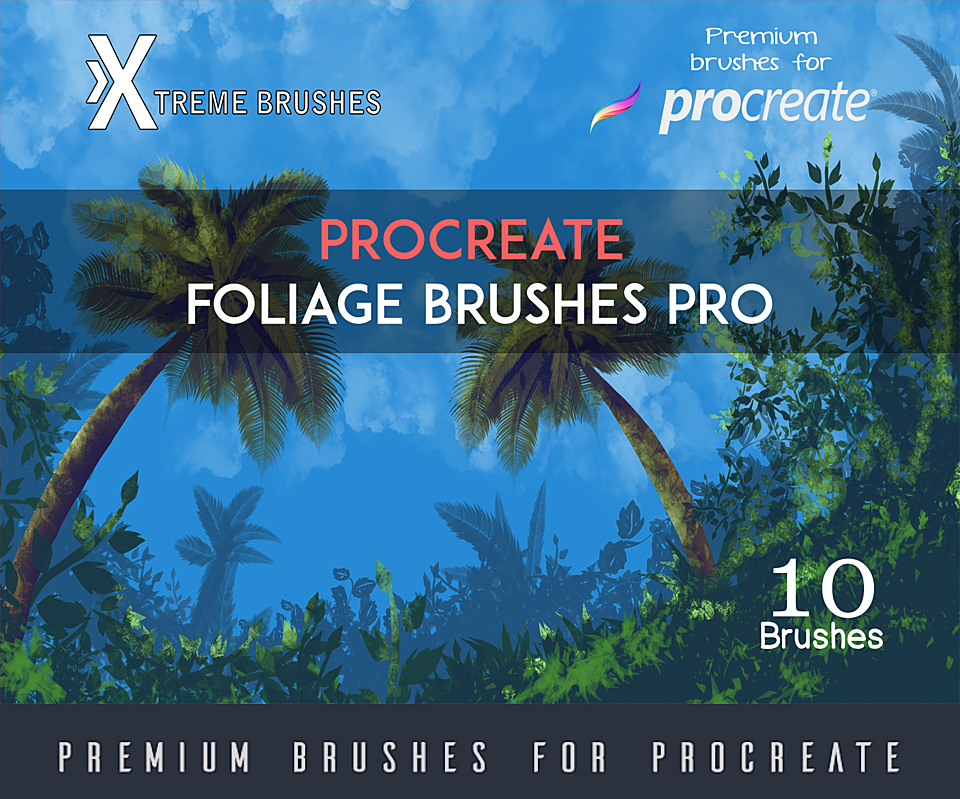 Procreate Foliage Brushes PRO!