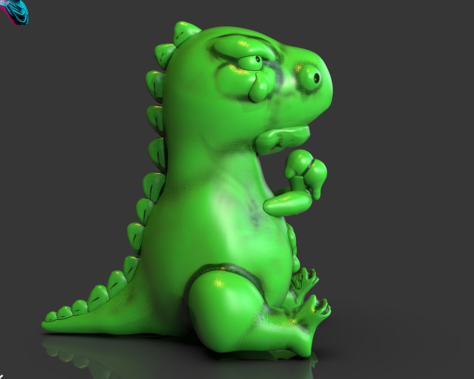 Sad T-Rex Timelapse + Model