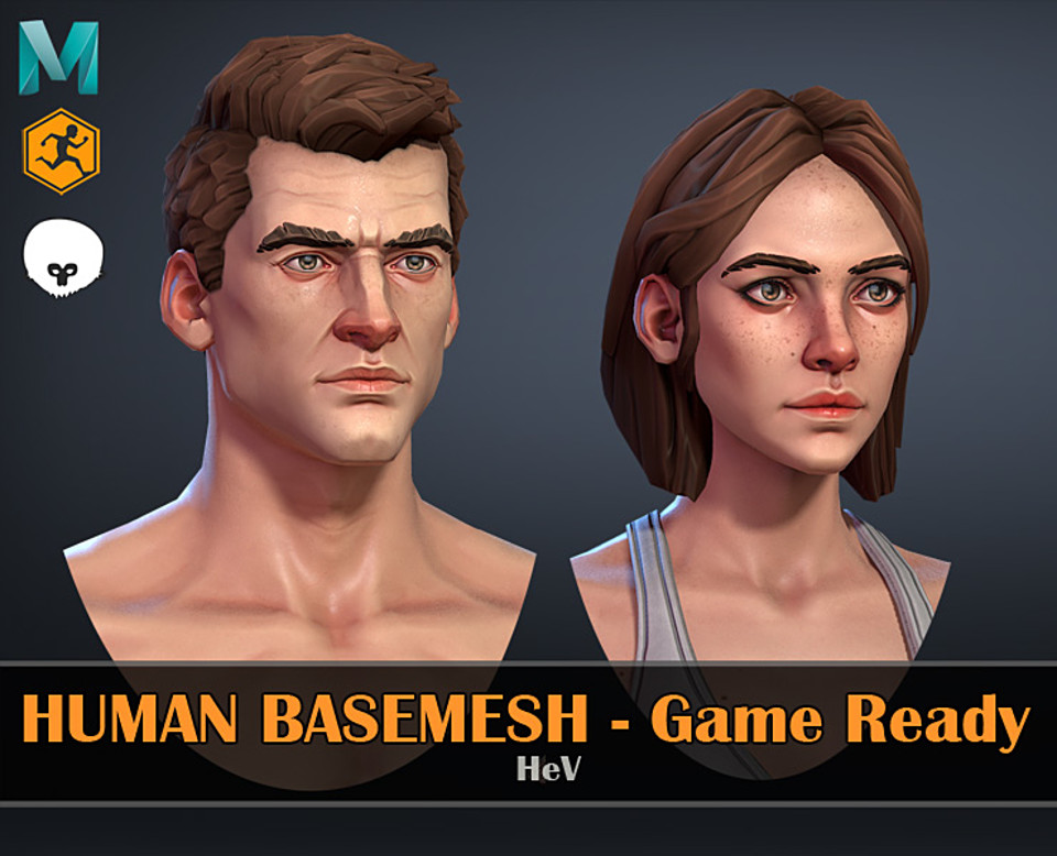 Human Basemeshes - Game Ready