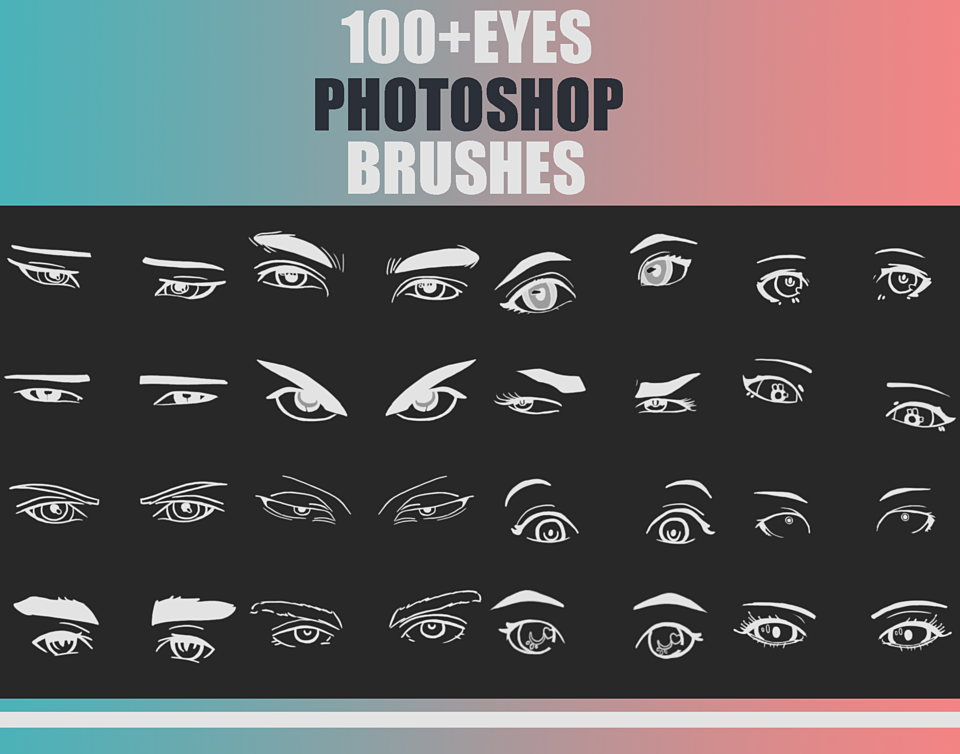 100+ Eyes Photoshop Brushes