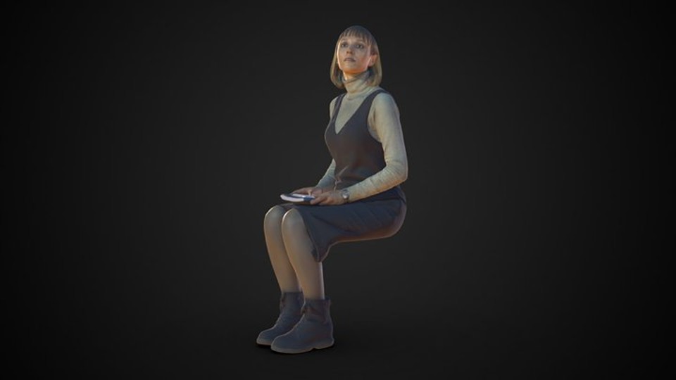 3d scan woman 3