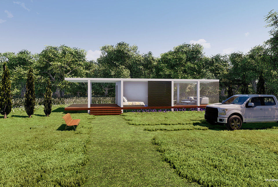 Cubic Glass House Minimalist