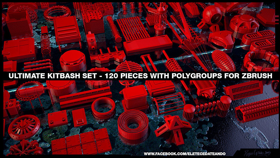 Ultimate Kitbash Set - 120 Pieces