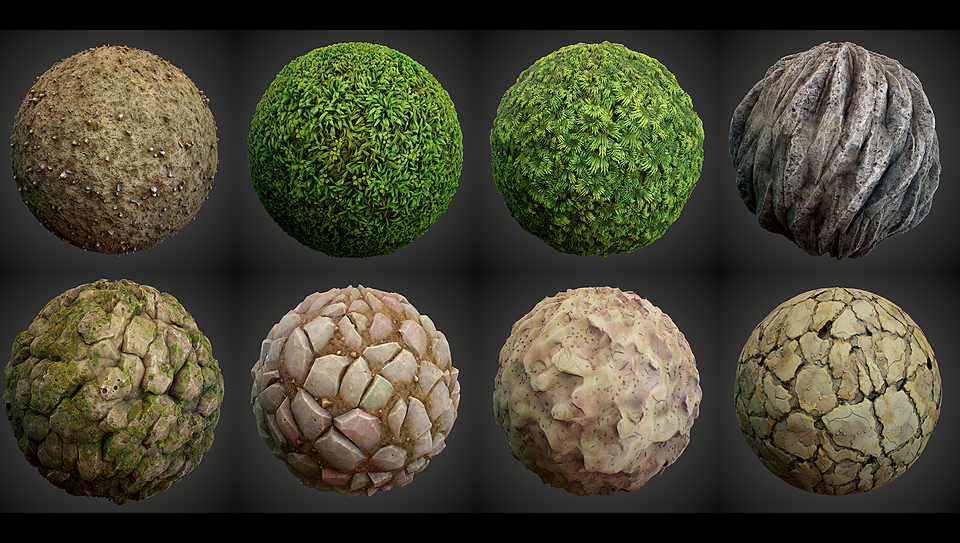 Stylized Summer Forest Materials