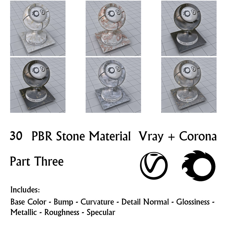 30 PBR Stone Materials Part 3