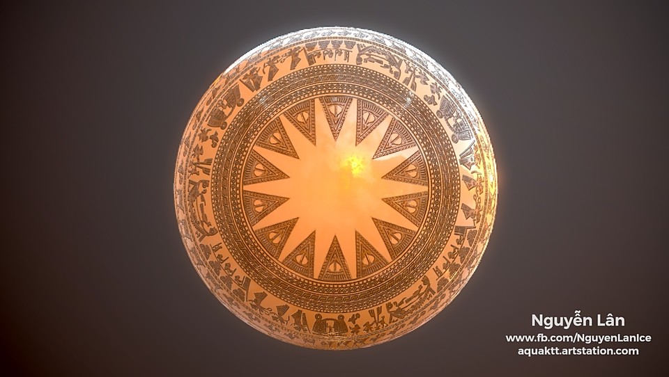 Trống Đồng pattern material