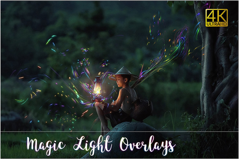 4K Magic Light Overlays