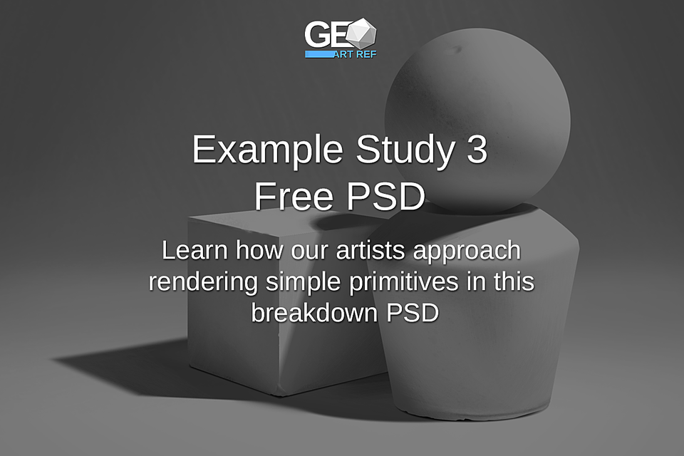 Primitive Shapes Example Study 3 Free PSD