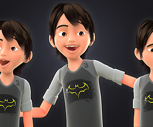 Katashi - GAME READY LOW POLY ANIME CHARACTER BOY