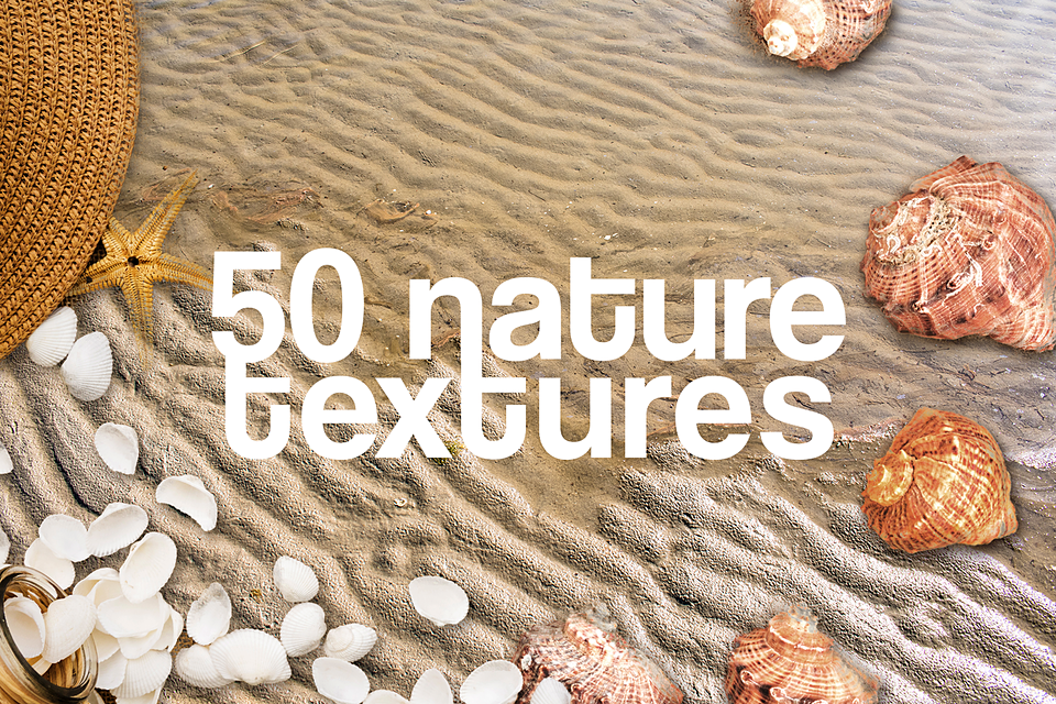 50 Nature textures beach sea grass