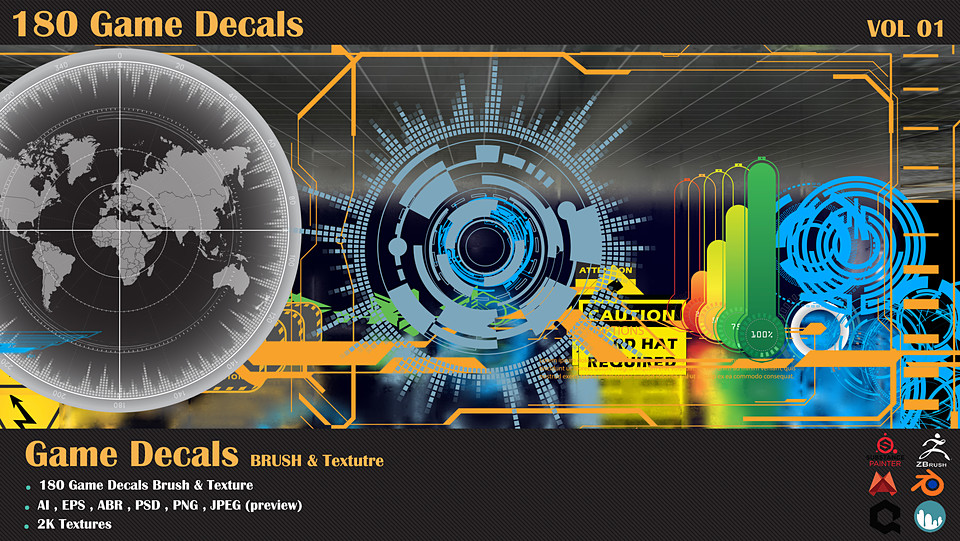 180 Game Decals-Vol01