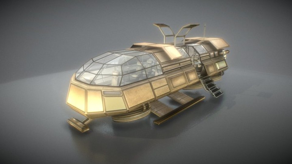 Futuristic Transport Shuttle