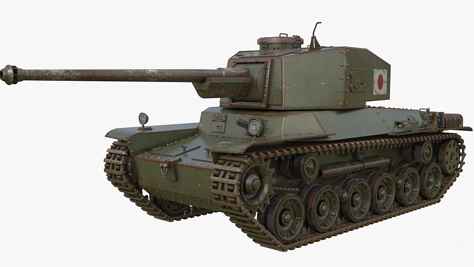 Tank Type 3 Chi-Nu Japan V-Ray