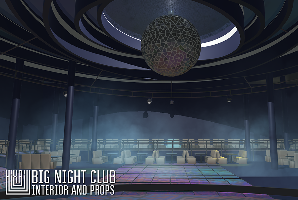 Big night club - interior and props