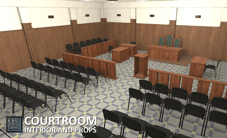 Courtroom - interior and props