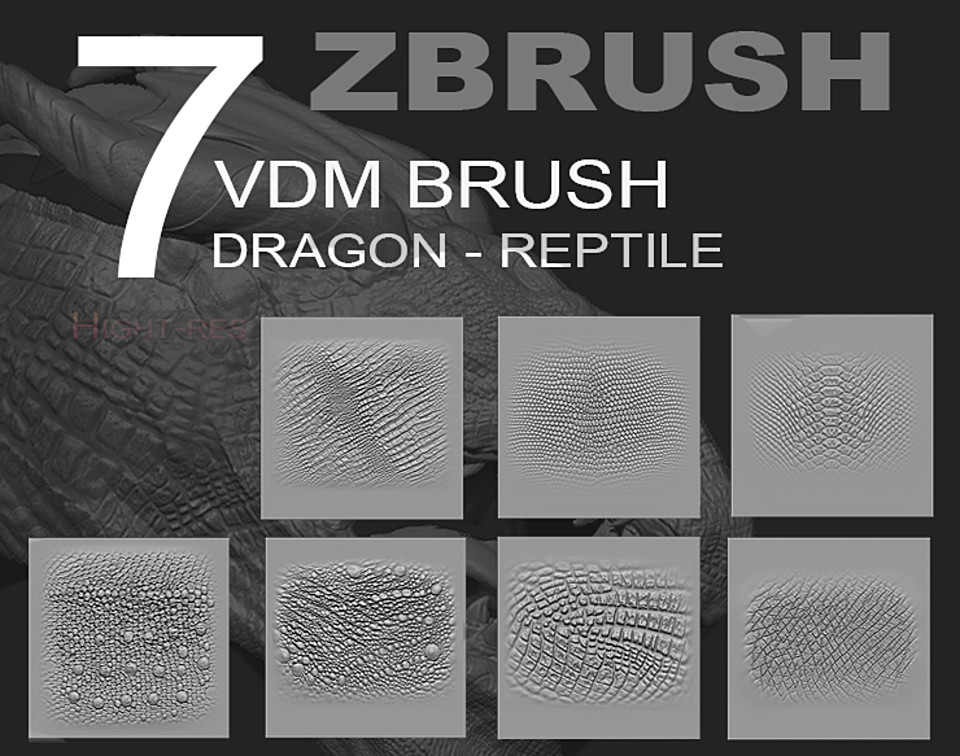 ZBRUSH - REPTILE & DRAGON VDM PACK