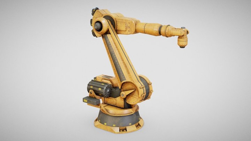 Industrial Robot Arm - Generic 01 (Dirty)