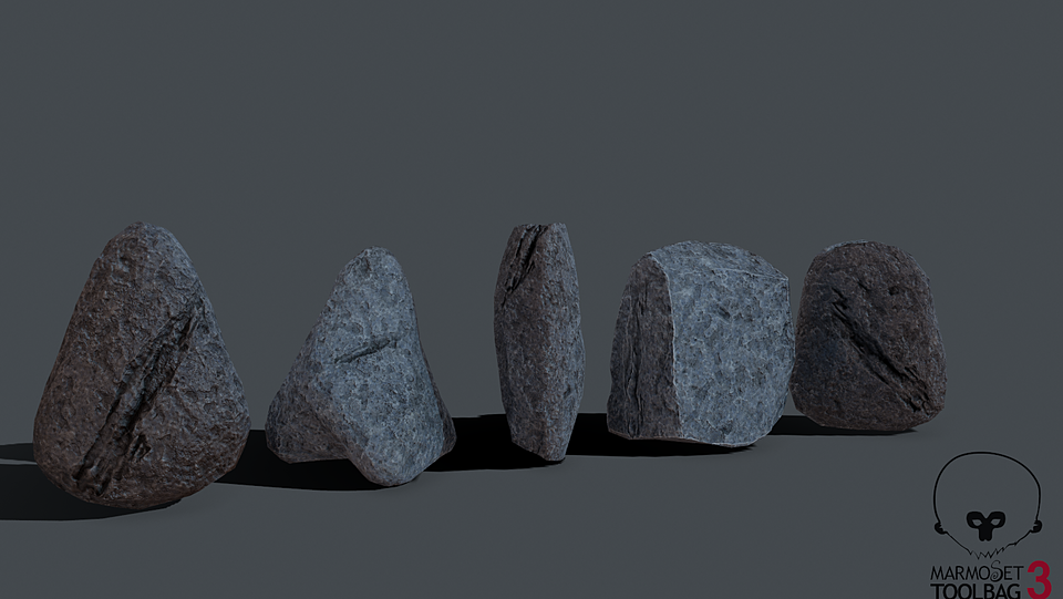 Granite Stones Pack - Game Ready