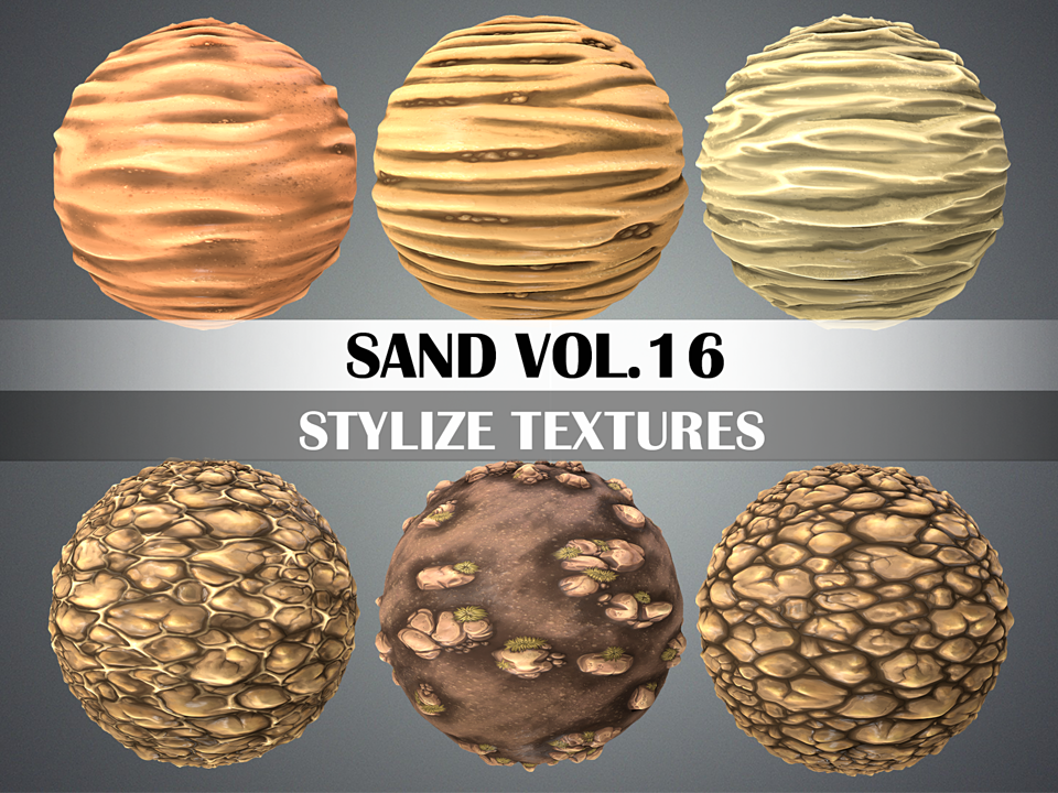Stylized Sand Vol.16 - Hand Painted Texture