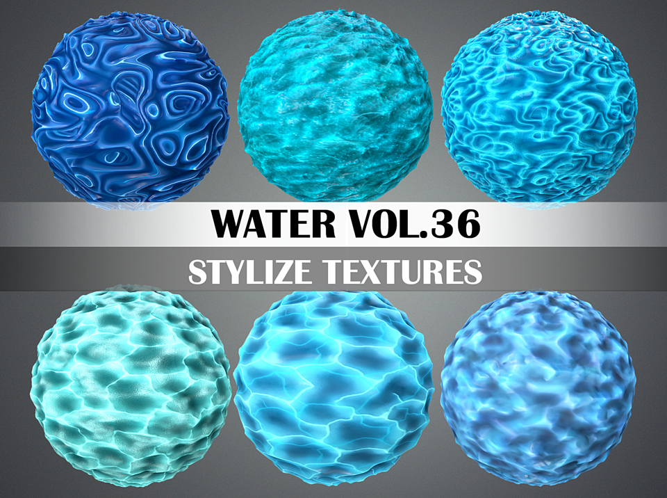 Stylized Water Vol.36 - Hand Painted Textures