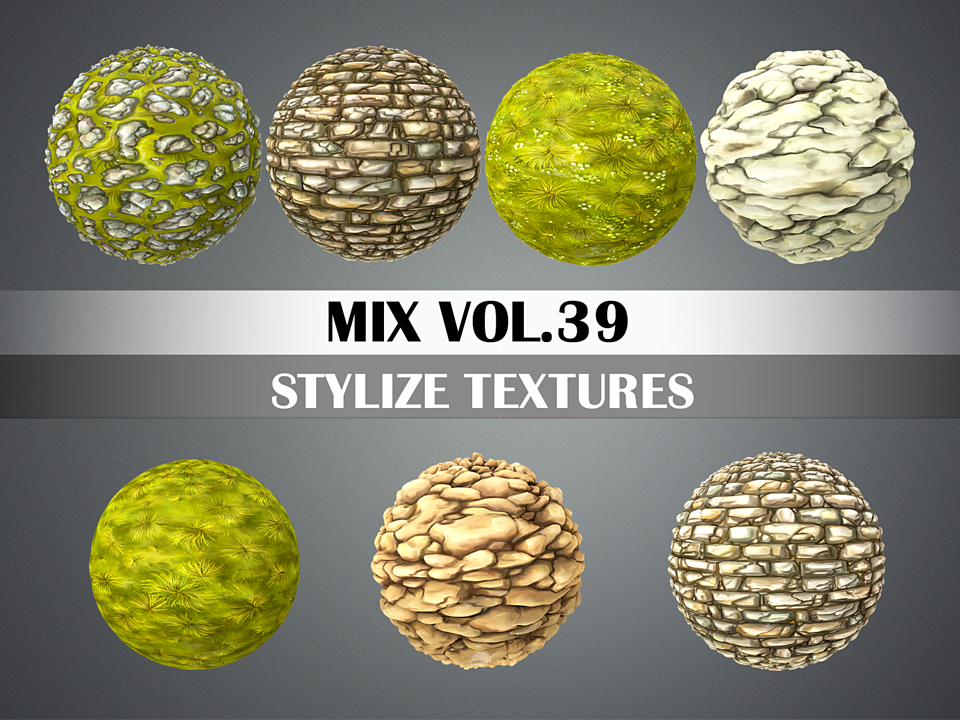Stylized Ground Mix Vol.39 - Hand Painted Texture