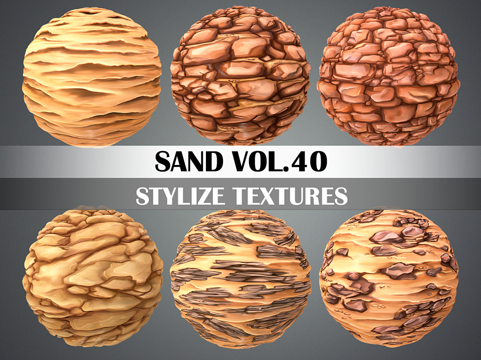 Stylized Sand Vol.40 - Hand Painted Texture Pack