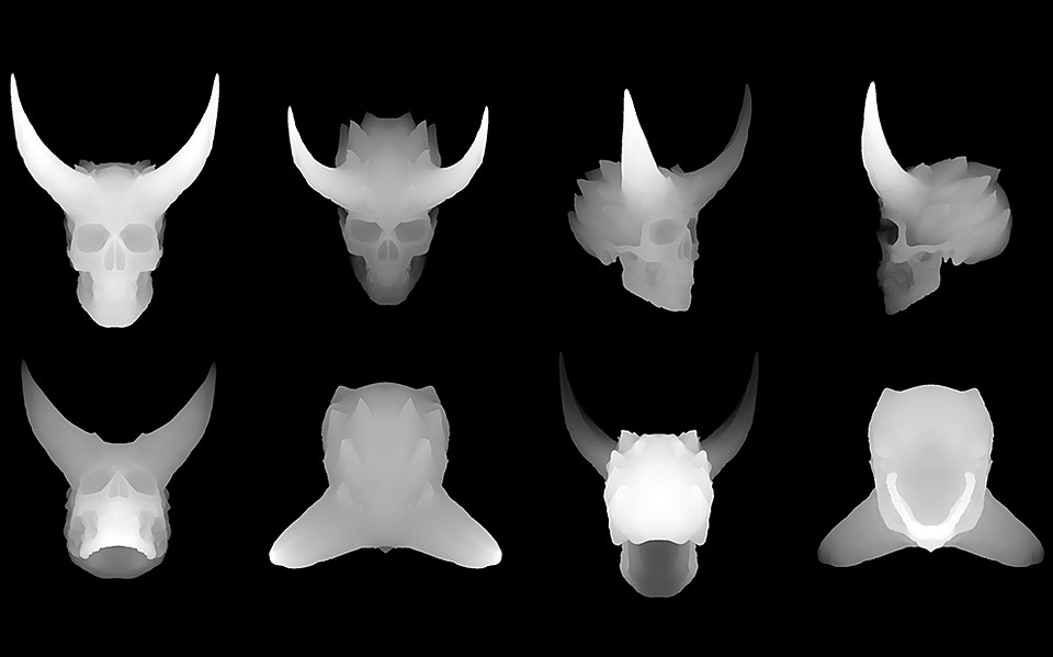 Skeleton King Skull Alpha Map Pack