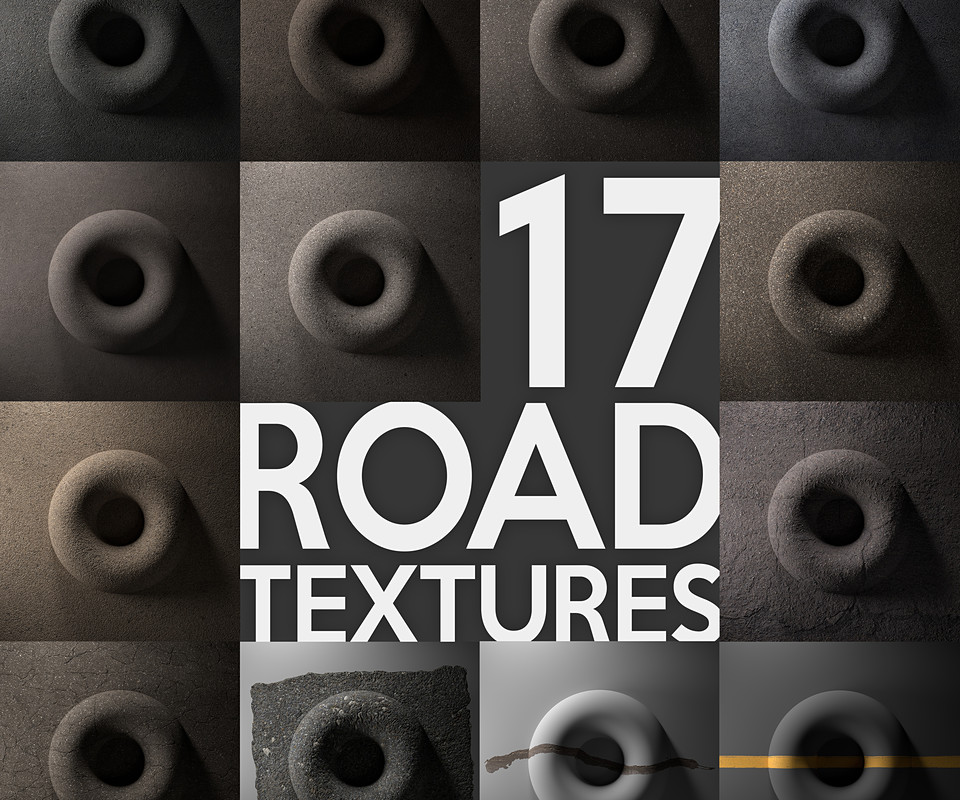 Road Bundle (17 8K Textures)