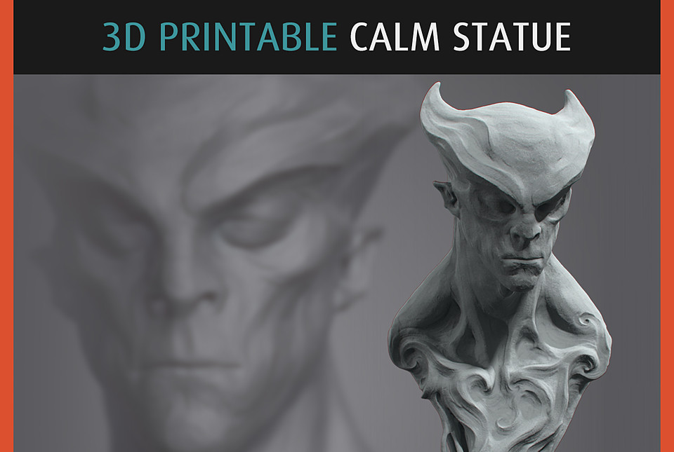 CALM Statue - 3D Printable