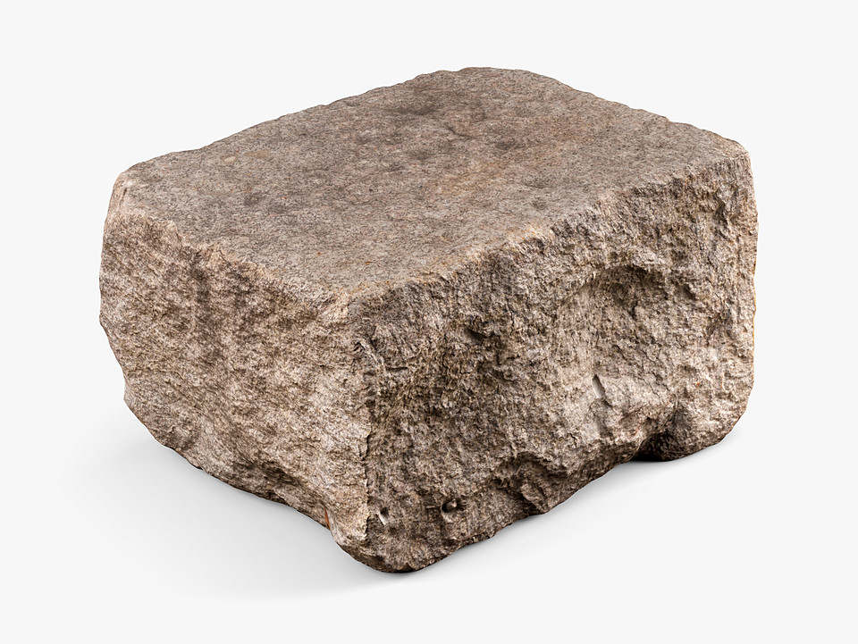 Granite Rock Block - 8K Scan